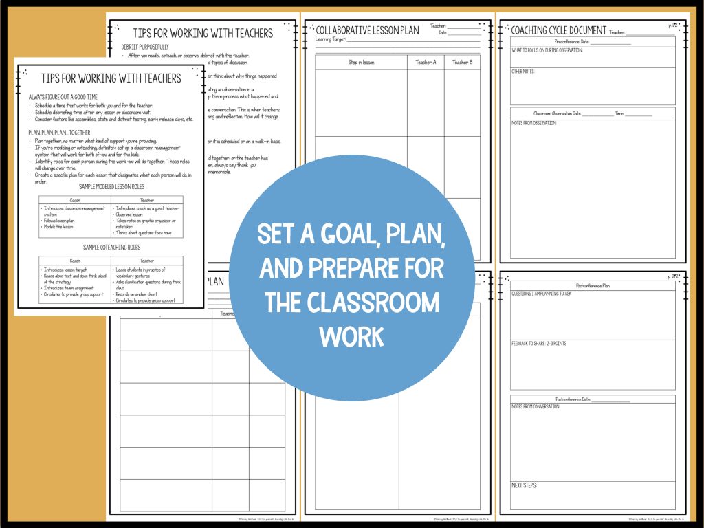 Instructional Coaching Cycle Forms & Coaching Introduction Slide Show ...
