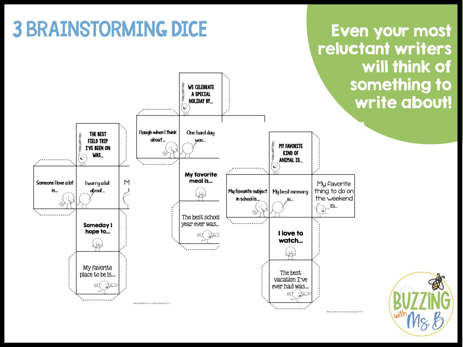 Prewriting Lessons and Printables for 3rd, 4th, and 5th Grade - Buzzing ...