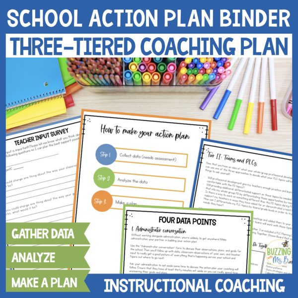Instructional Coaching Action Plan Toolkit - Buzzing with Ms. B