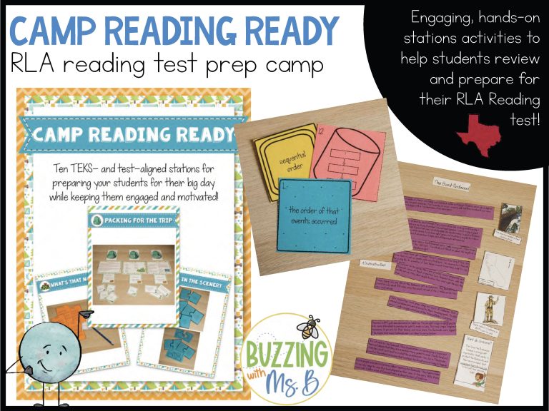 Texas RLA Reading & Writing Test Prep Camp Bundle - Buzzing with Ms. B